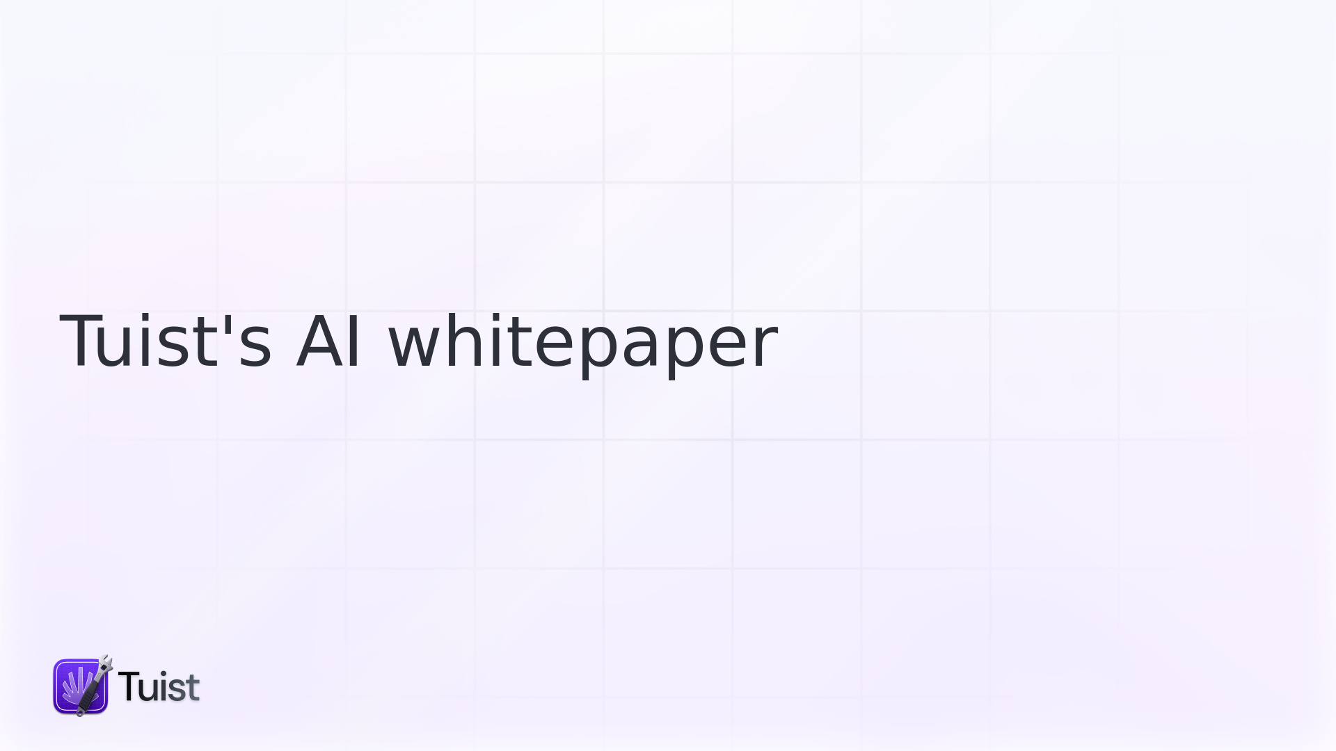 Tuist's AI whitepaper